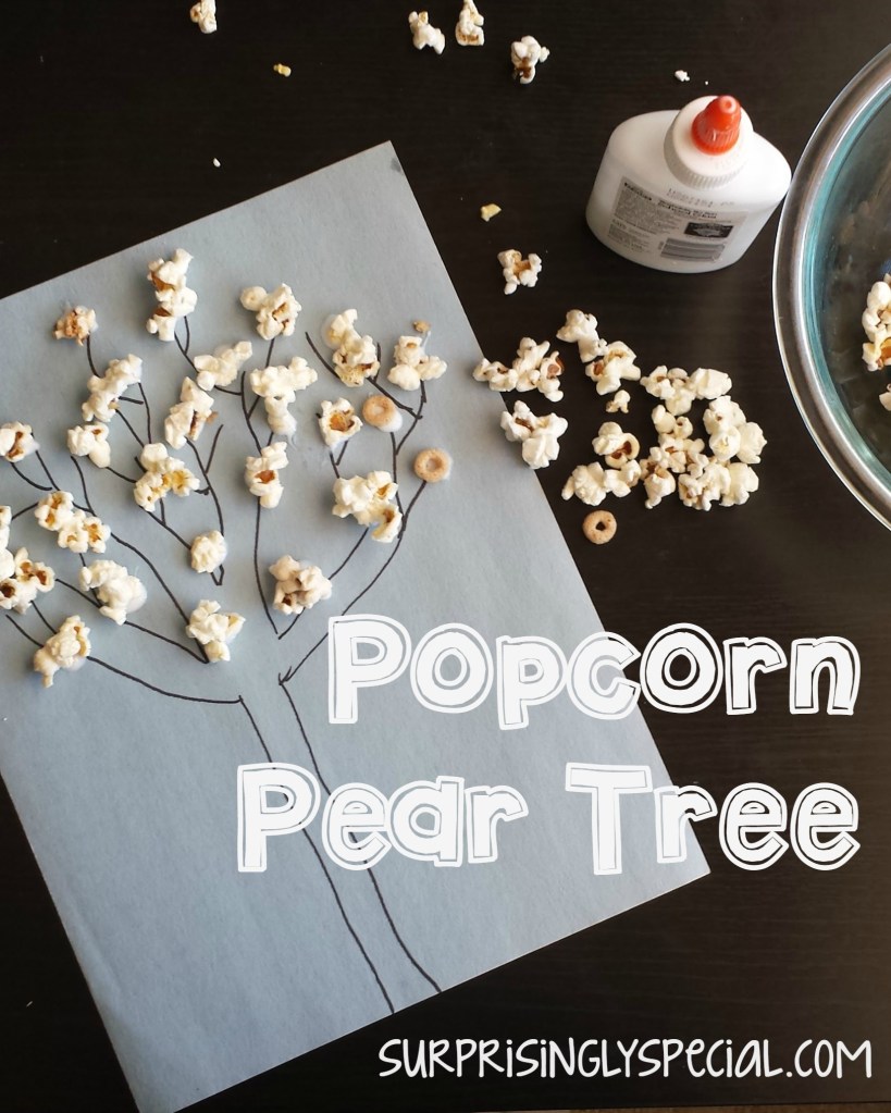 Popcorn Pear Tree Craft – Surprisingly Special