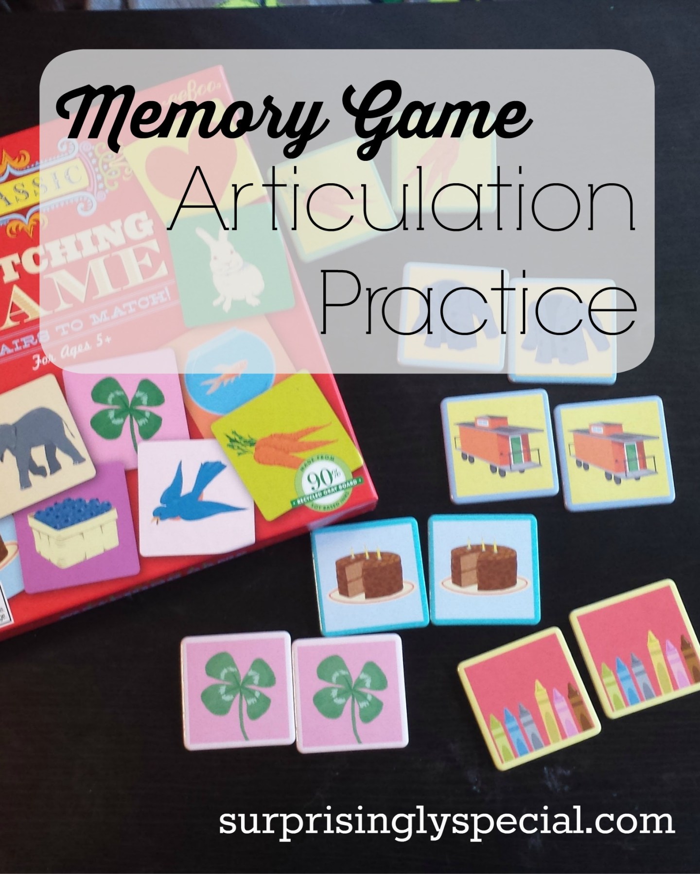 Memory Game Articulation Practice – Surprisingly Special